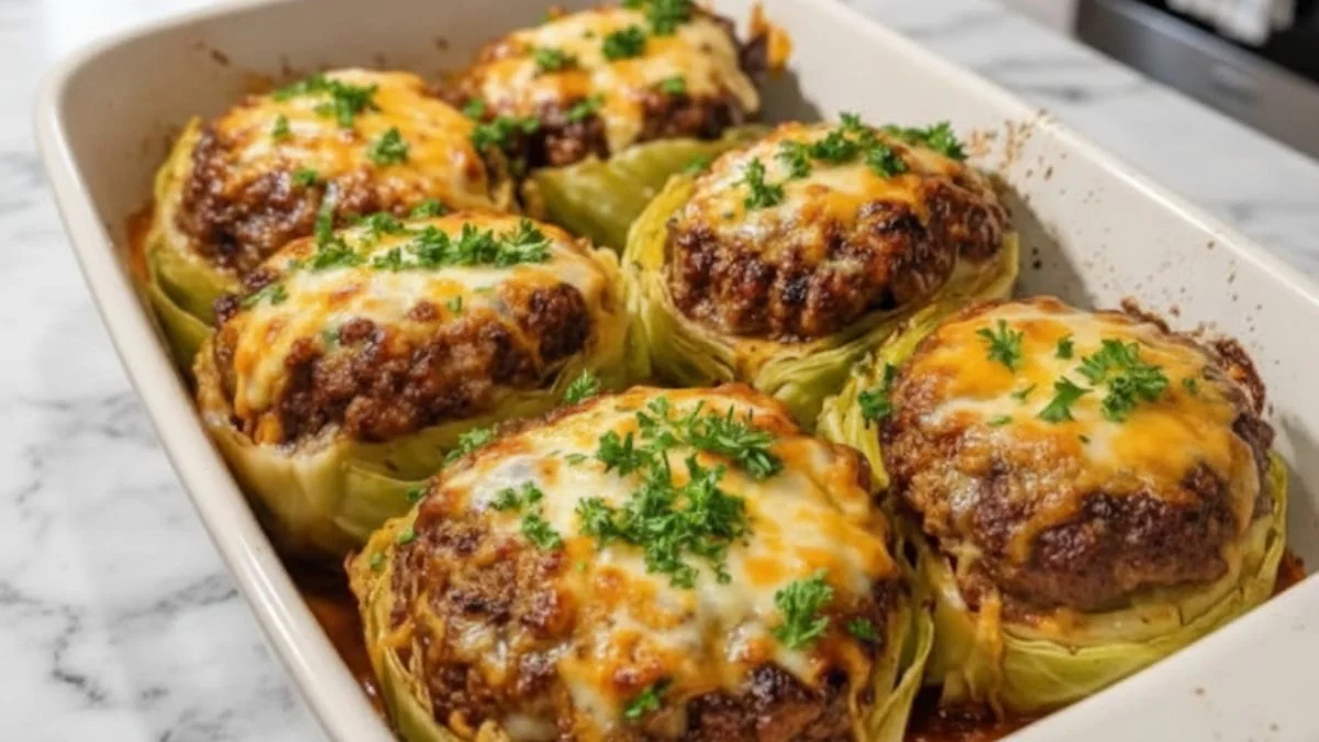 Oven-Baked Cabbage Burgers – Crispy, Healthy & Low-Carb - Keto and Low Carb